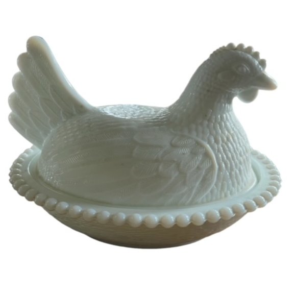 Accents | Vintage Milk Glass White Nesting Hen | Poshmark